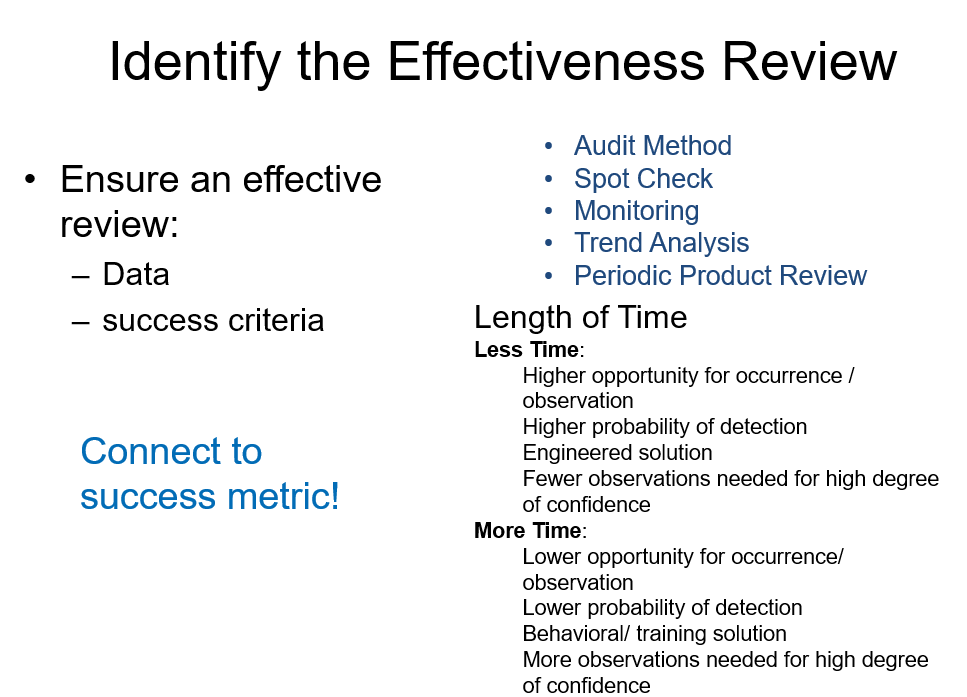PIC/S on Change Review and Effectiveness – Investigations of a Dog